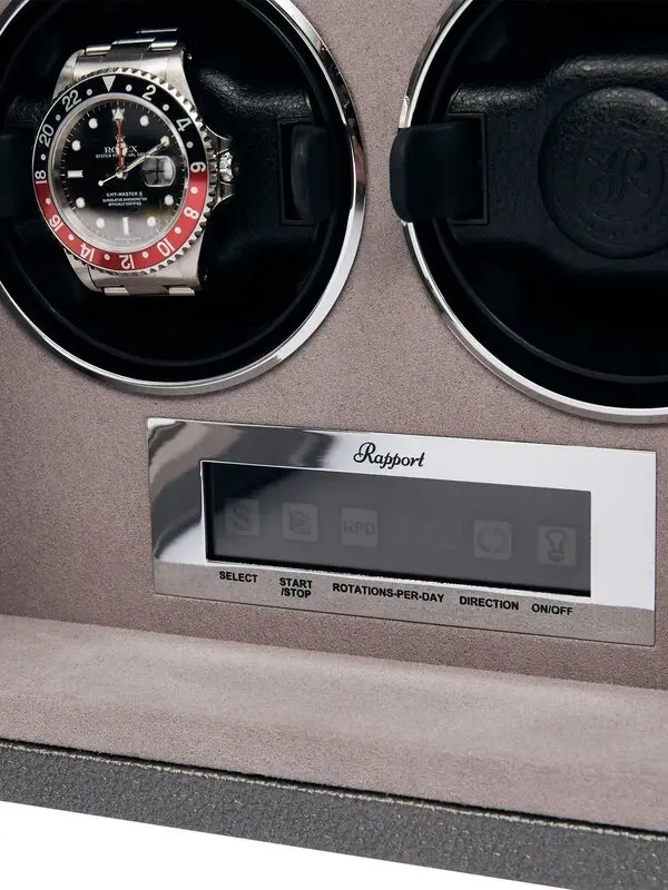 RAPPORT LONDON Quantum Quad Watch Winder - Silver