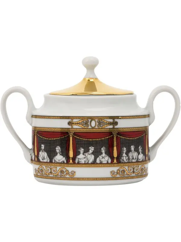 FORNASETTI Don Giovanni Sugar Bowl - White