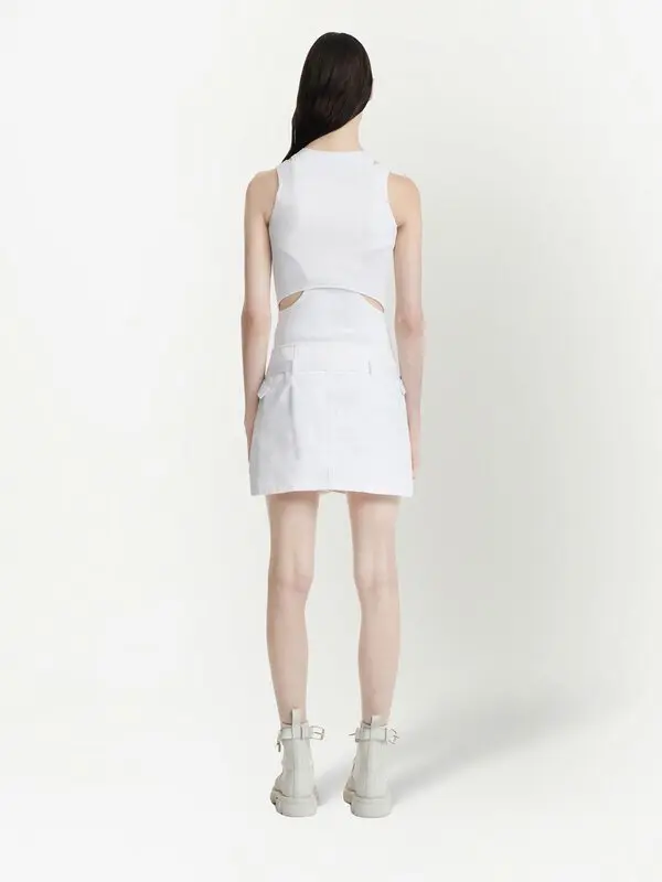 DION LEE Utility Wrap Denim Skirt