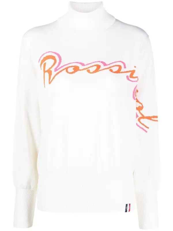 Rossignol Logo-intarsia Merino Wool-blend Jumper - White