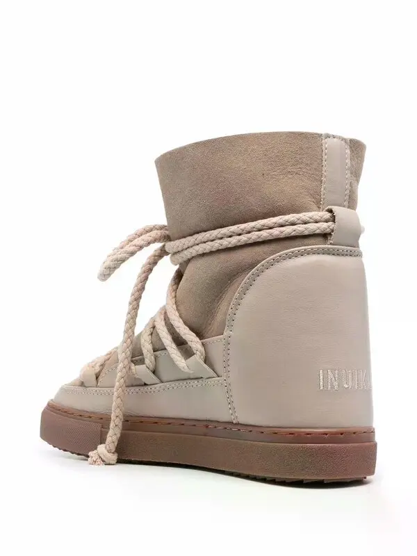 Inuikii Lace-up Shearling-lined Boots