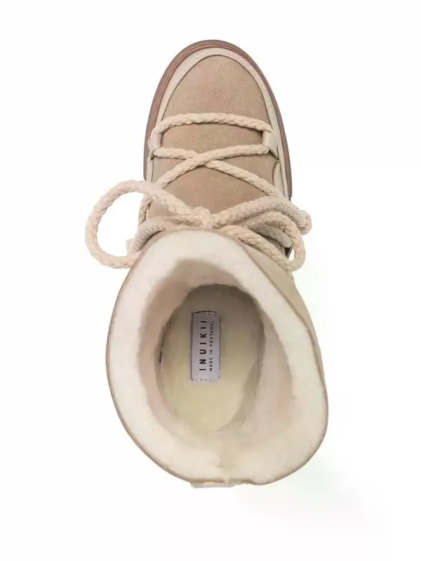 Inuikii Lace-up Shearling-lined Boots