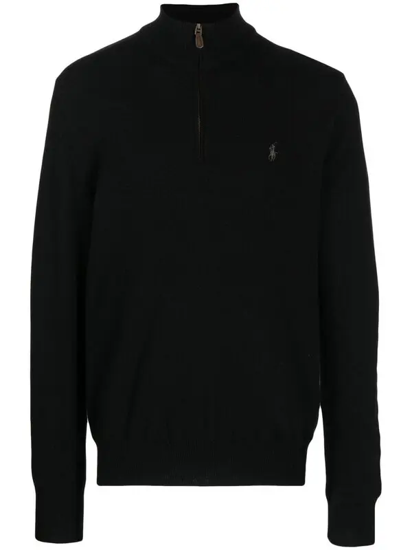 Polo Ralph Lauren Polo Pony Half-zip Jumper - Black