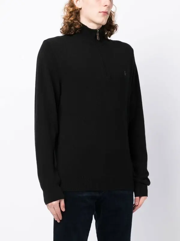 Polo Ralph Lauren Polo Pony Half-zip Jumper - Black