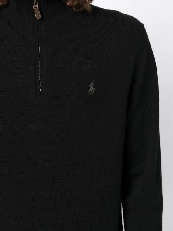 Polo Ralph Lauren Polo Pony Half-zip Jumper - Black