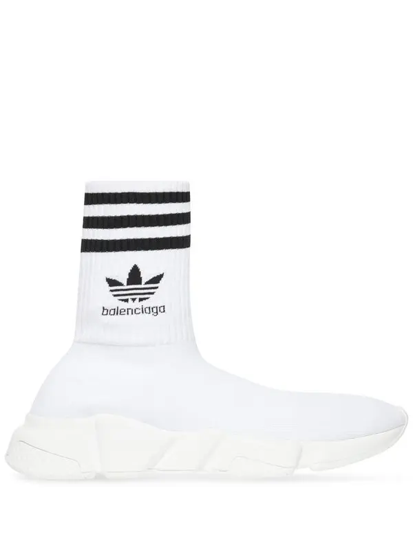 Balenciaga X Adidas Speed High-top Sneakers - White