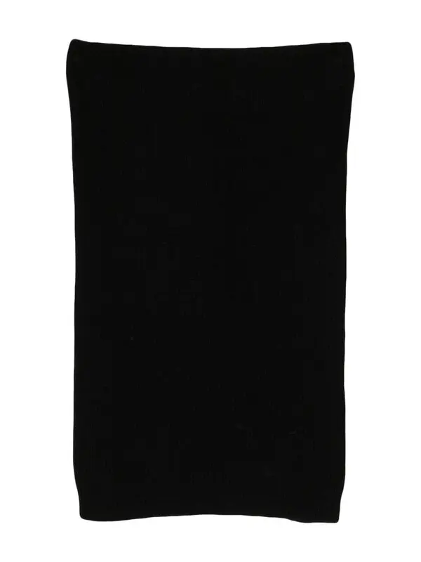 Loulou De Saison Ribbed-knit Cashmere Scarf - Black