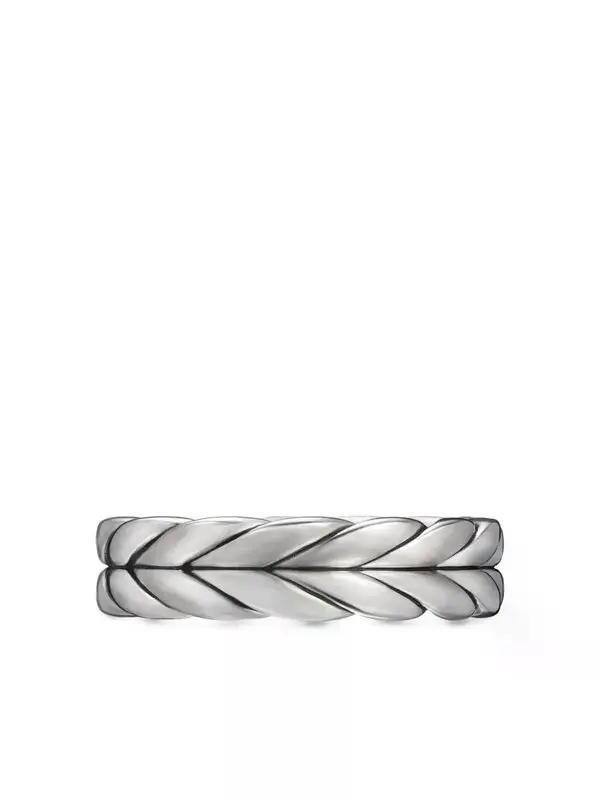David Yurman Sterling Chevron Band Ring