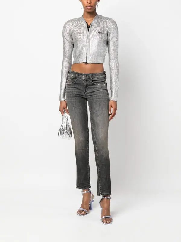 DIESEL® Cropped Wool Cardigan