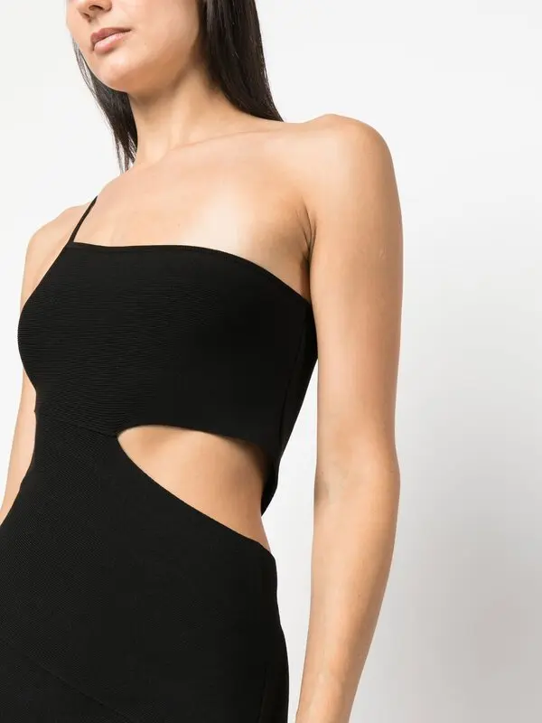 ANDREĀDAMO Cut-out One-shoulder Dress