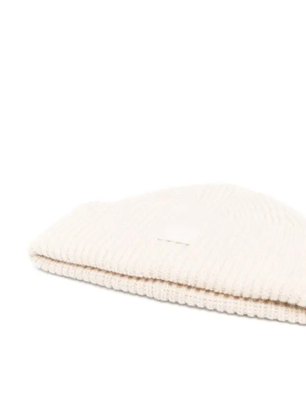Acne Studios Logo Beanie - Neutrals