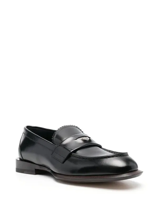 Alexander McQueen Coin-embellished Penny Loafers