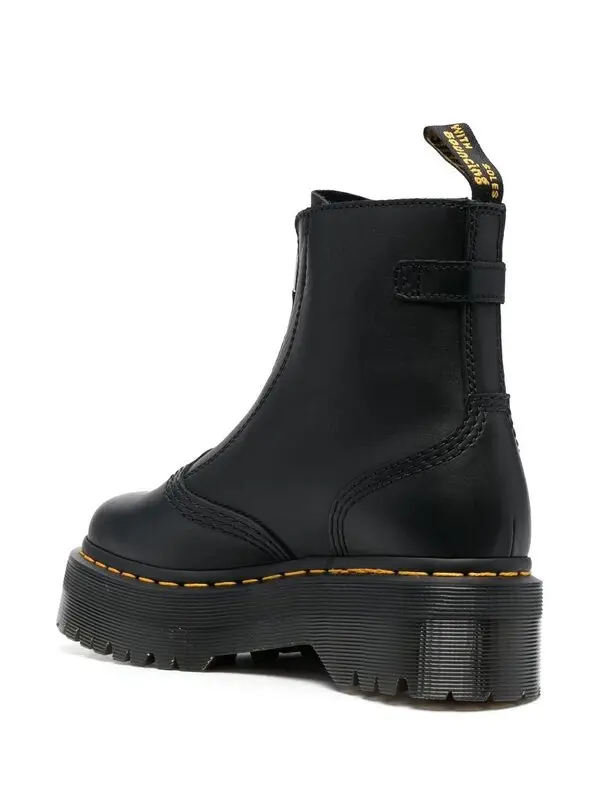 Dr. Martens Jetta Zip-up Platform Boots - Black