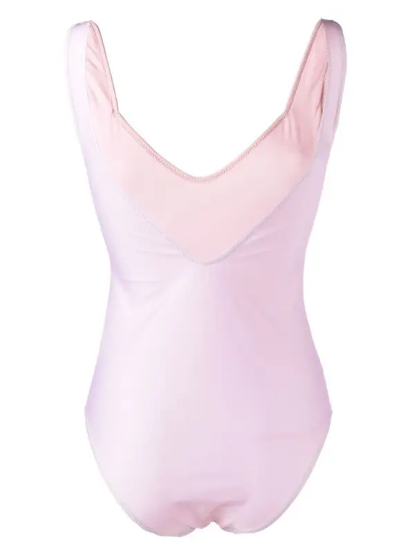 GANNI Butterfly Logo-print Swimsuit