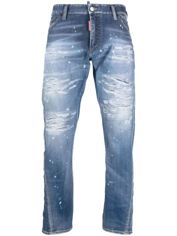 Dsquared2 Distressed Slim-cut Jeans