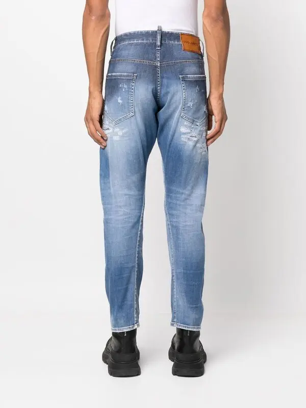 Dsquared2 Distressed Slim-cut Jeans