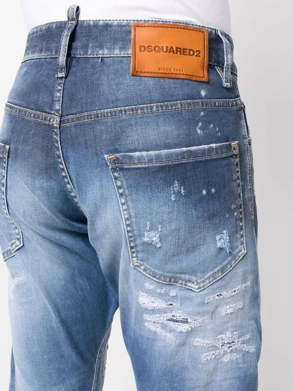 Dsquared2 Distressed Slim-cut Jeans