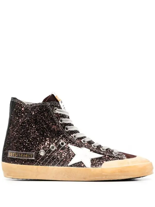 GOLDEN GOOSE Francy High-top Sneakers - Brown