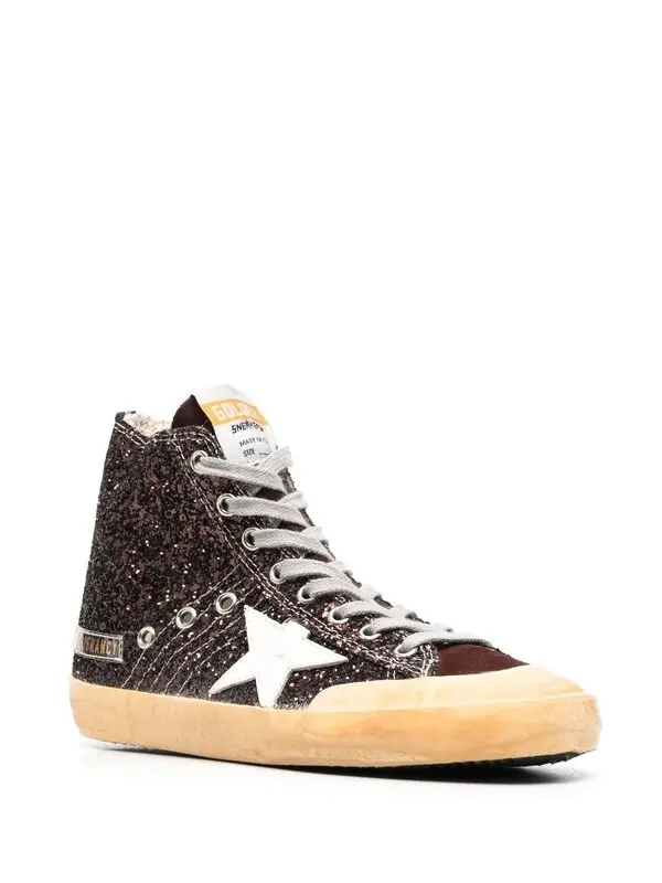 GOLDEN GOOSE Francy High-top Sneakers - Brown