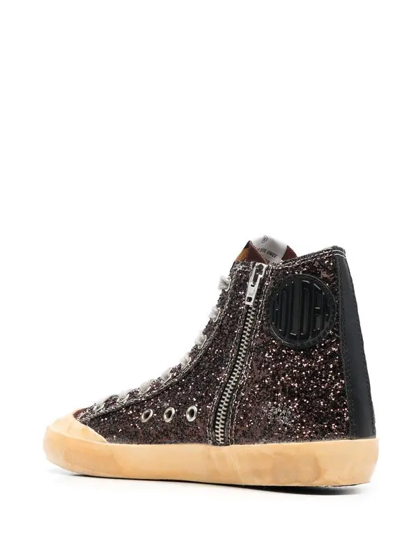 GOLDEN GOOSE Francy High-top Sneakers - Brown
