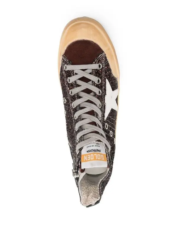GOLDEN GOOSE Francy High-top Sneakers - Brown