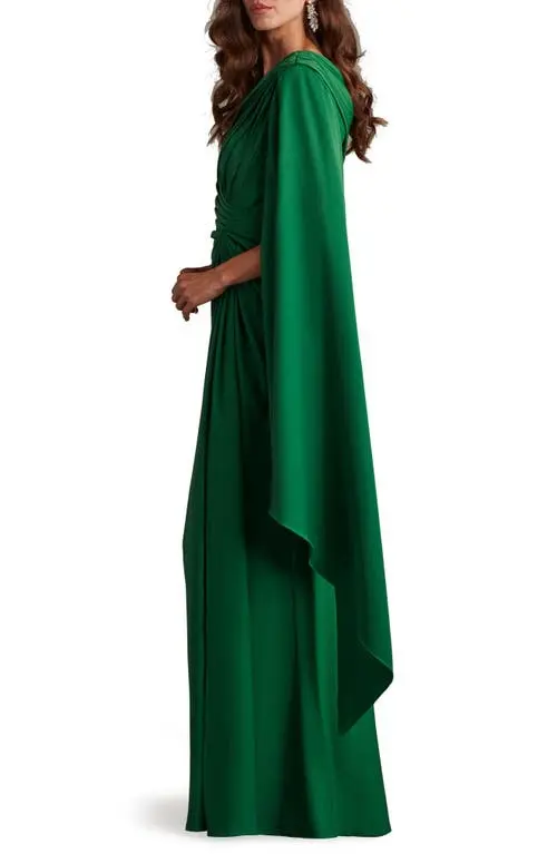 Tadashi Shoji Ember One-shoulder Gown - Bamboo