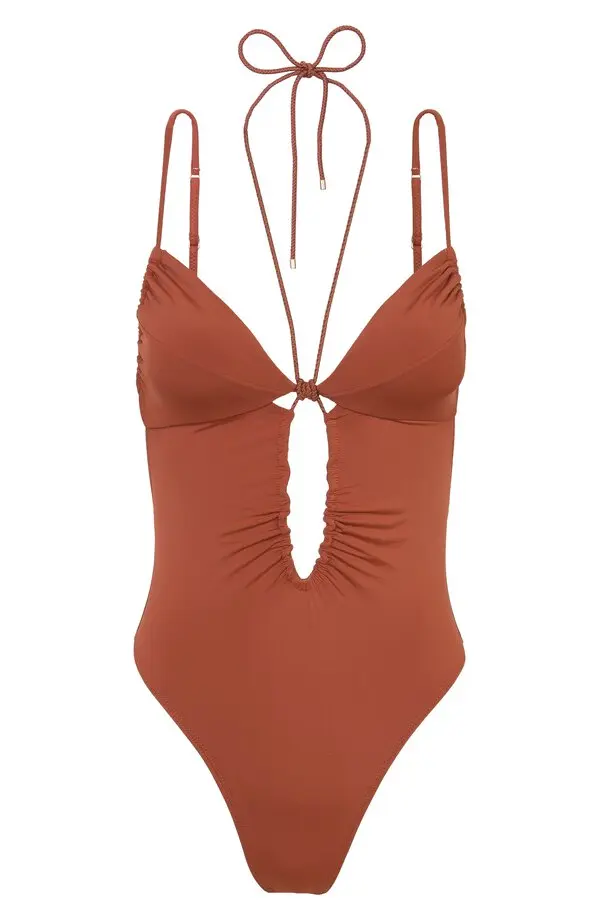 VIX PAULA HERMANNY Cutout One-piece Swimsuit