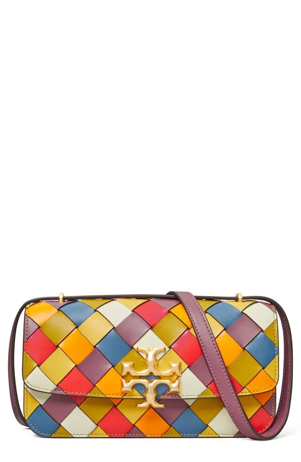 Tory Burch Small Eleanor East/West Woven Leather Convertible  display picture 1