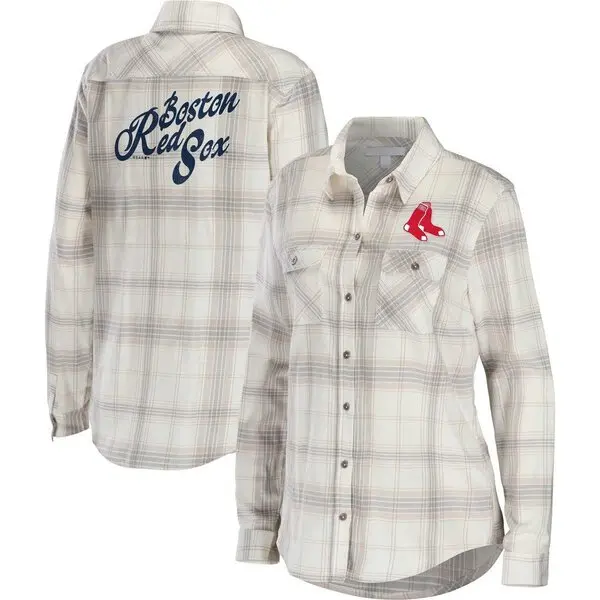 WEAR BY ERIN ANDREWS Flannel Button-up Shirt