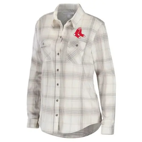 WEAR BY ERIN ANDREWS Flannel Button-up Shirt