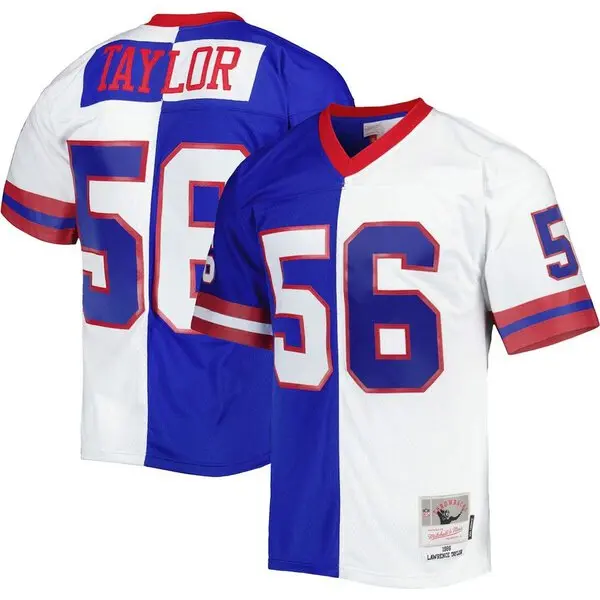 Mitchell & Ness Lawrence Taylor /white New York Giants 1986 Split Legacy Replica Jersey - Royal