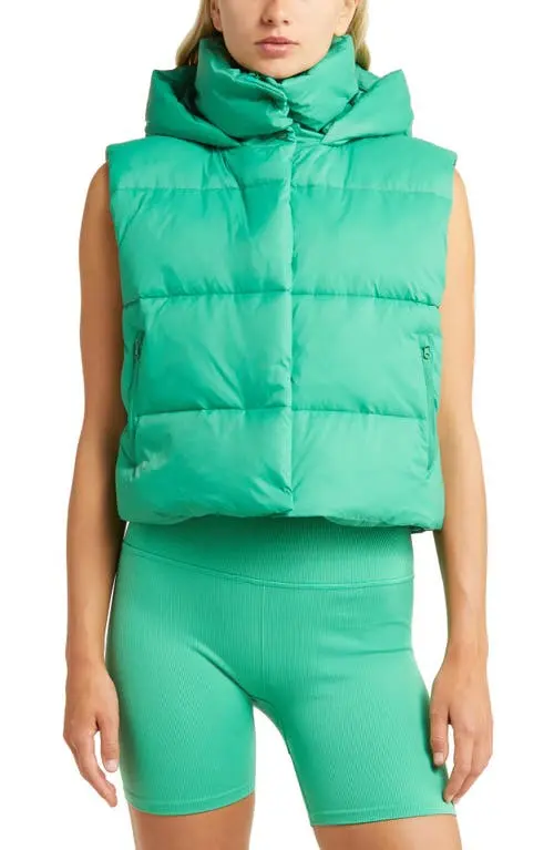 Alo Yoga Gold Rush Hooded Puffer Vest