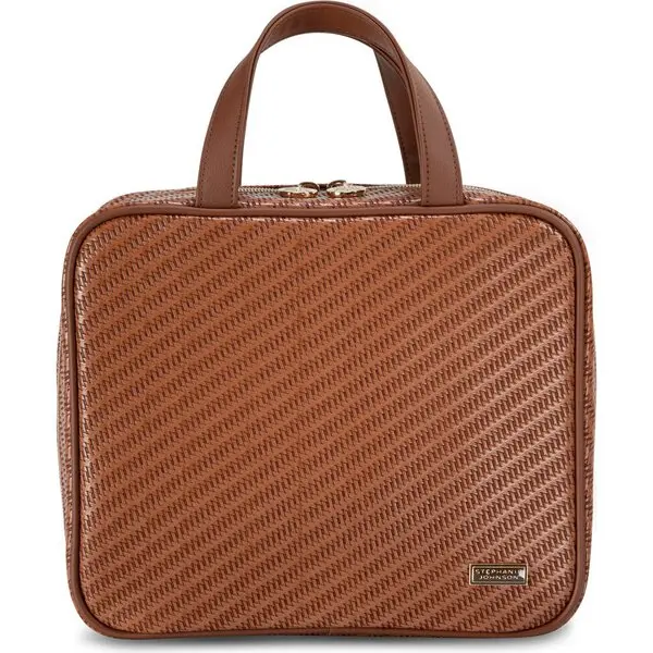 Stephanie Johnson Large Martha Makeup Case - Cognac