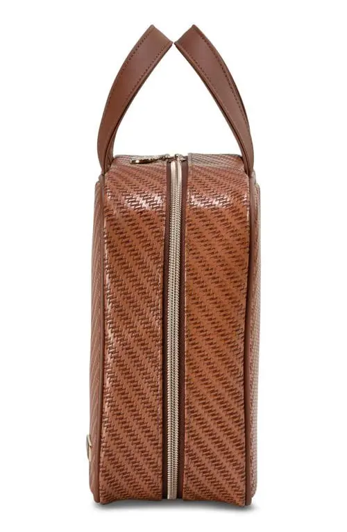 Stephanie Johnson Large Martha Makeup Case - Cognac