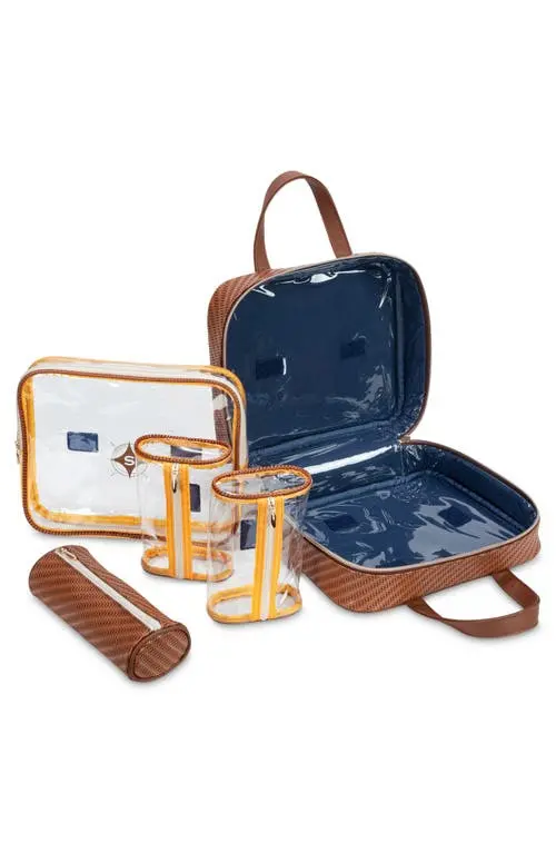 Stephanie Johnson Large Martha Makeup Case - Cognac