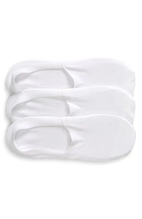 Nordstrom 3-pack No-show Socks - White