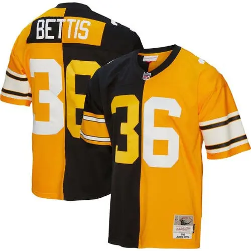 Mitchell & Ness Jerome Bettis /gold Pittsburgh Steelers 1996 Split Legacy Replica Jersey