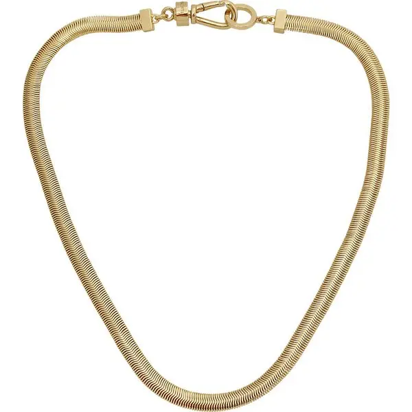 ALLSAINTS Flat Link Collar Necklace - Gold