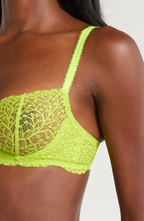 JOURNELLE Allegra Underwire Balconette Bra - Chartreuse