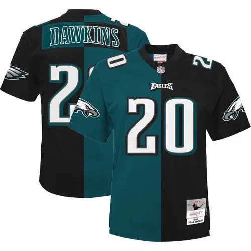 Mitchell & Ness Brian Dawkins Philadelphia Eagles 2004 Split Legacy Replica Jersey - Green