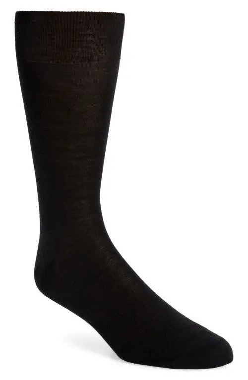 Canali Wool Blend Socks - Black