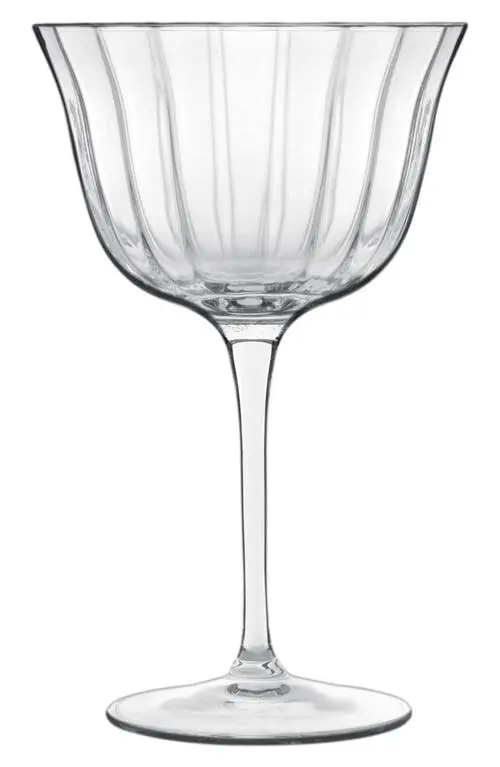 LUIGI BORMIOLI Bach Set Of 4 Retro Champagne Glasses - Clear