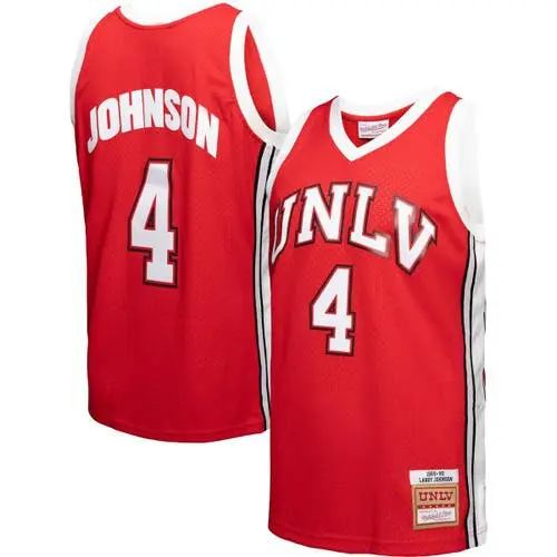 Mitchell & Ness Larry Johnson Unlv Rebels 1989/90 Player Swingman Jersey - Red