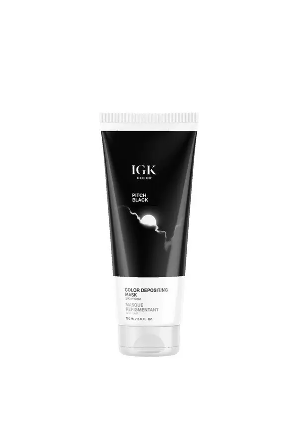 IGK Color Depositing Hair Mask Pitch - Black