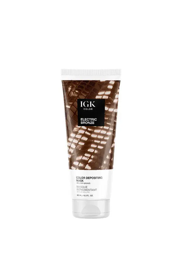 IGK Color Depositing Hair Mask Electric Bronze - Natural