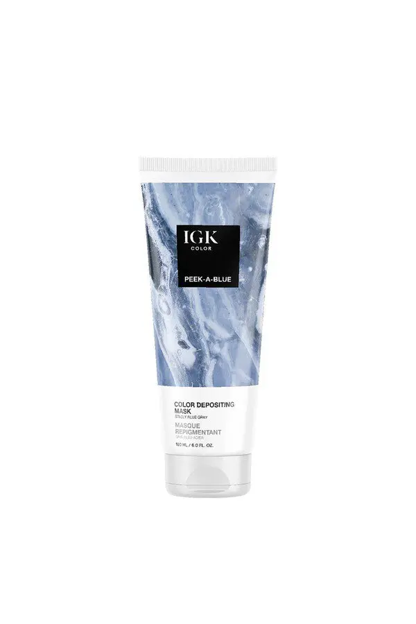 IGK Color Depositing Hair Mask Peek-a - Blue