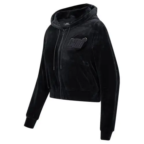 PRO STANDARD Miami Heat Triple Velour Full-zip Hoodie