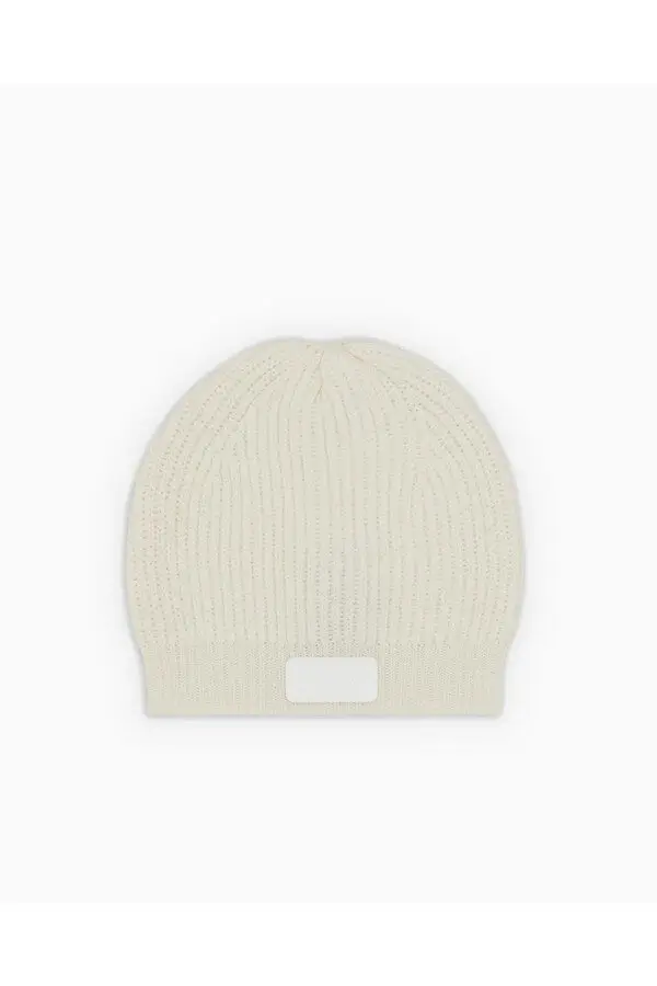 Giorgio Armani Neve Beanie - White