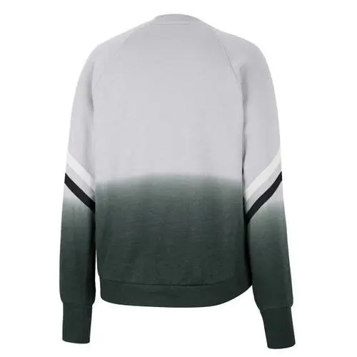 COLOSSEUM Michigan State Spartans Cue Cards Dip-dye Raglan Pullover Sweatshirt