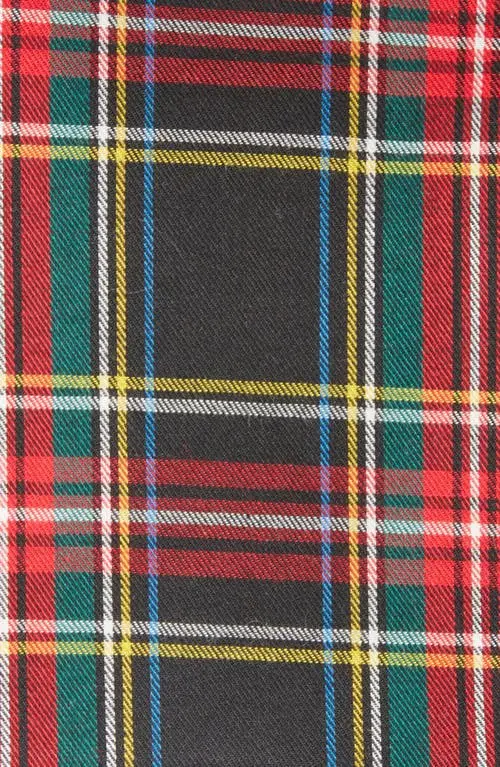 CLIFTON WILSON Holiday Plaid Cotton Pocket Square